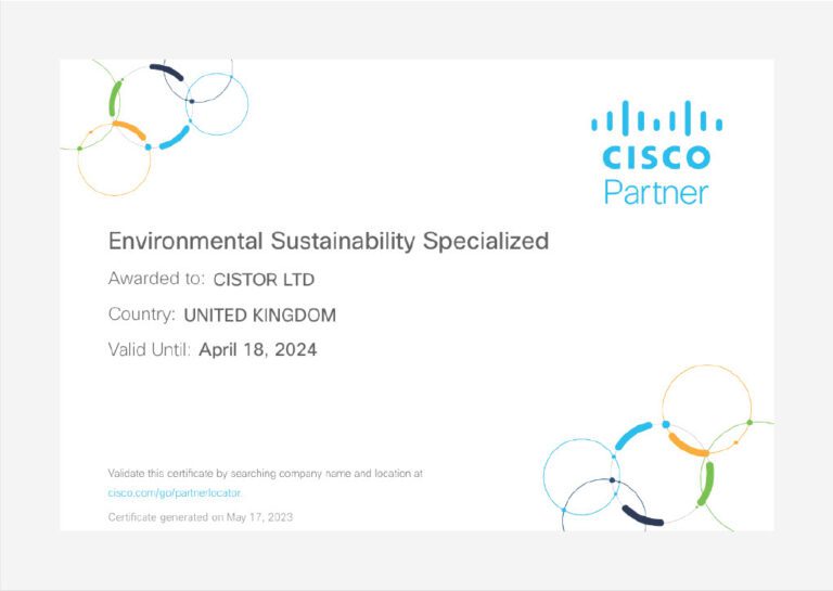 Certifications - Cistor