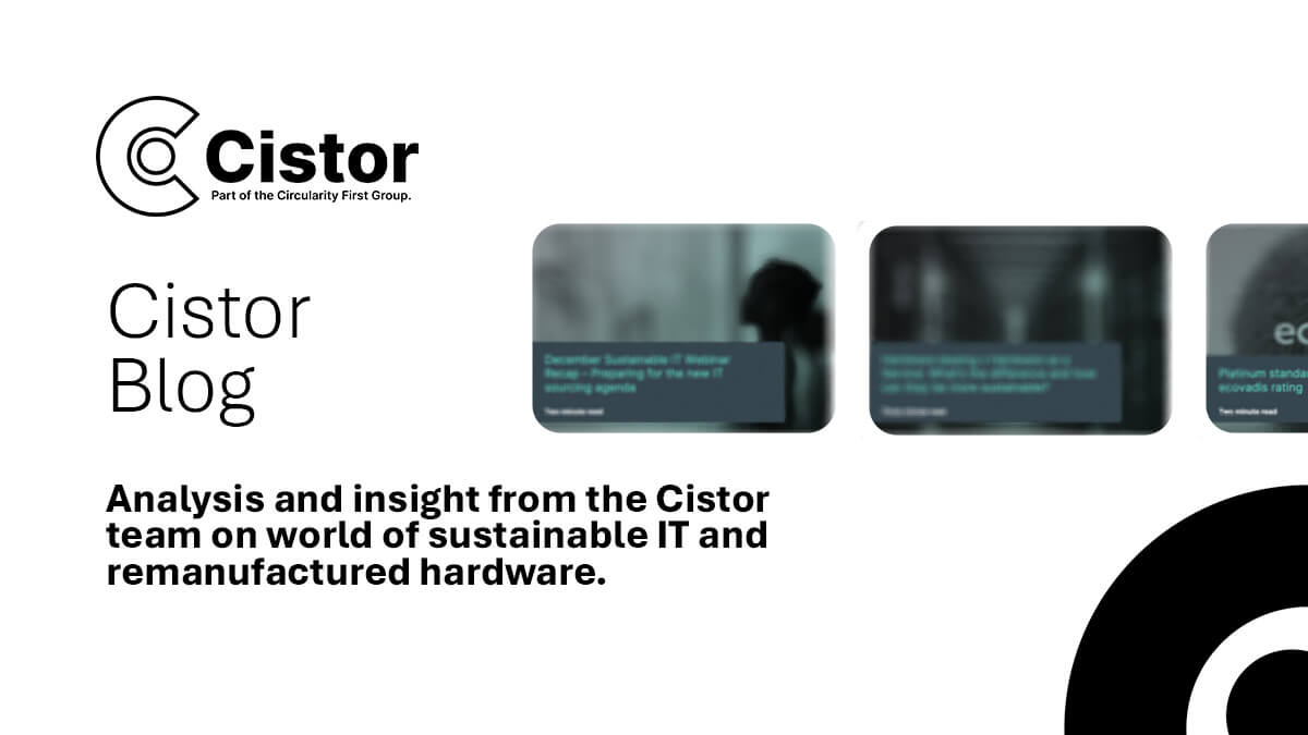 Sustainable It Sustainable IT Blogs - Cistor